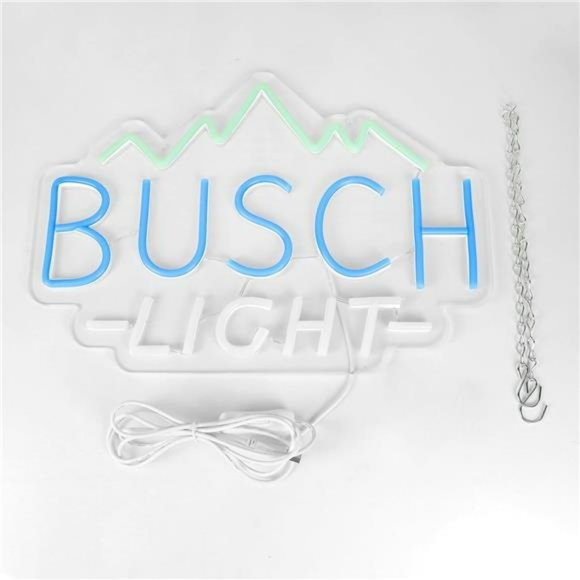 Urban Outfitters | Accents | Busch Light Vivid Bright Mountain Neon Led ...
